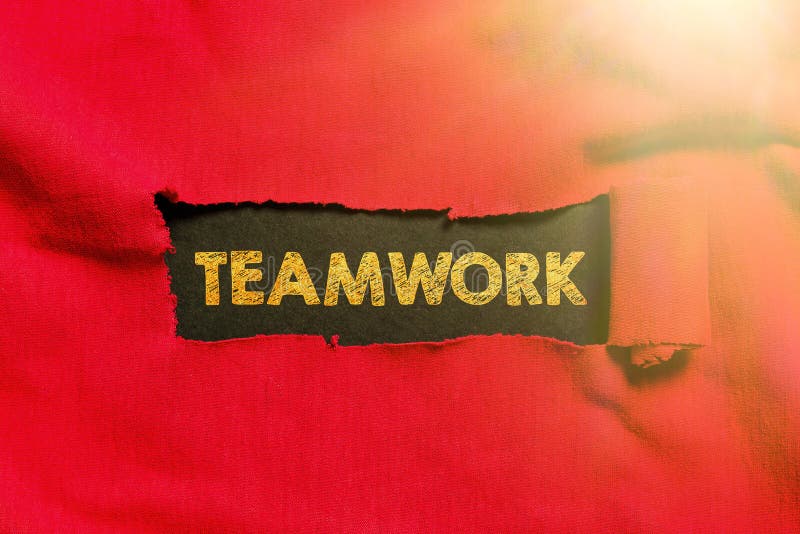 Text Caption Presenting Teamwork. Business Showcase the Group S is ...