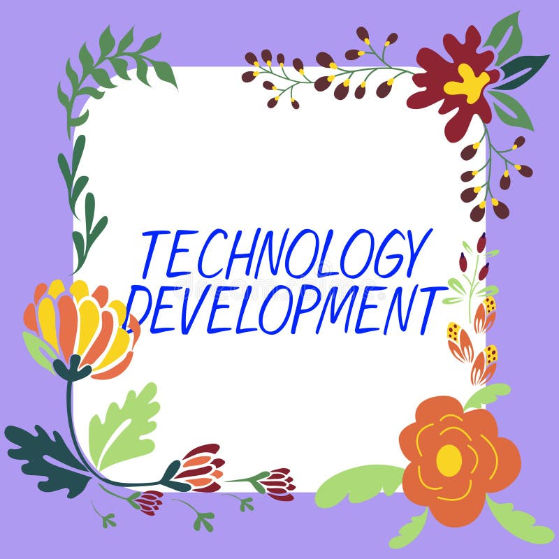 Writing Displaying Text Technology Development. Internet Concept ...