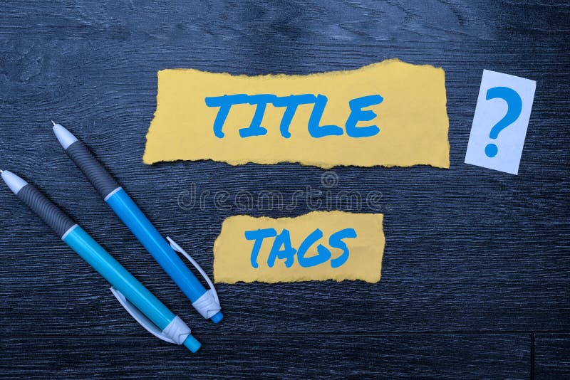 Writing Displaying Text Title Tags. Business Showcase the HTML Element ...