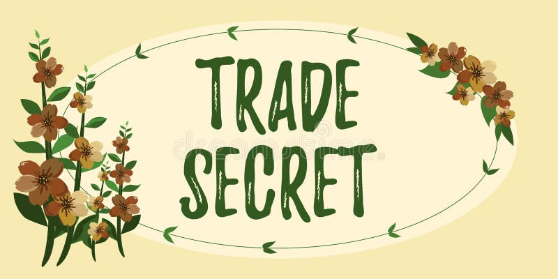 Writing Displaying Text Trade Secret. Business Concept Confidential ... Writing Displaying Text Trade Secret. Business Concept Confidential ...