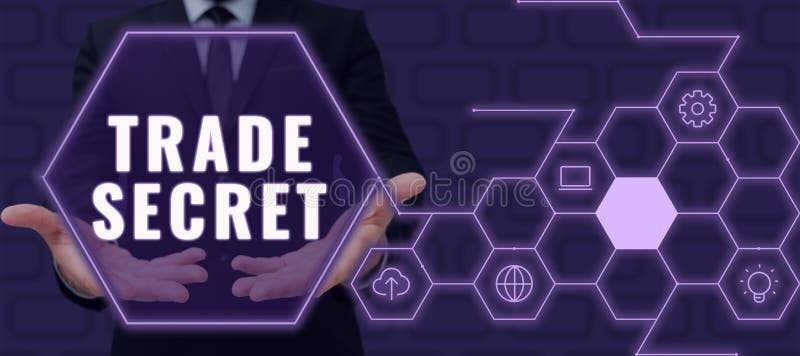 Writing Displaying Text Trade Secret. Word Written on Confidential ... Writing Displaying Text Trade Secret. Word Written on Confidential ...