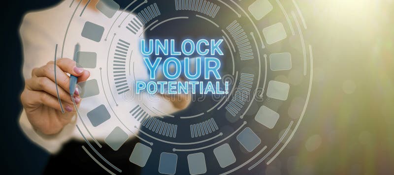 Writing Displaying Text Unlock Your Potential. Word Written on Mentor ... Writing Displaying Text Unlock Your Potential. Word Written on Mentor ...