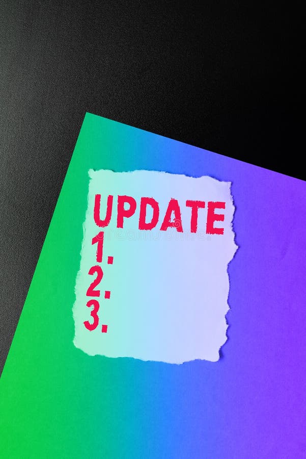 Text Sign Showing Update. Business Overview Up To Date Make Something ... Text Sign Showing Update. Business Overview Up To Date Make Something ...