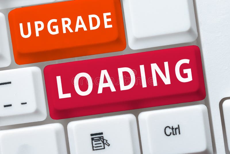 Writing Displaying Text Upgrade Loading Word Written On Advancement Of