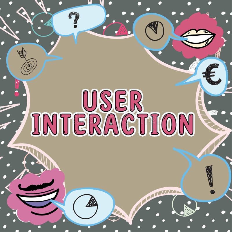 Writing Displaying Text User Interaction. Business Concept How the ...