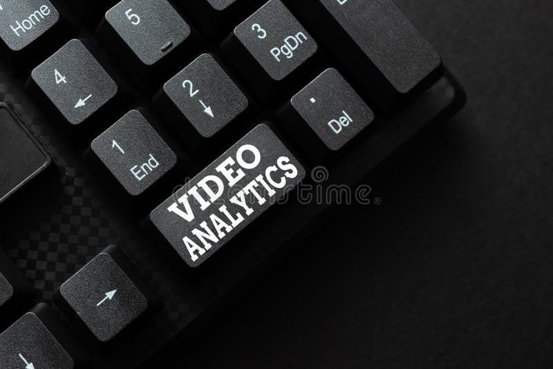 Writing Displaying Text Video Analytics Business Idea Analyzing Video To Detect And Determine