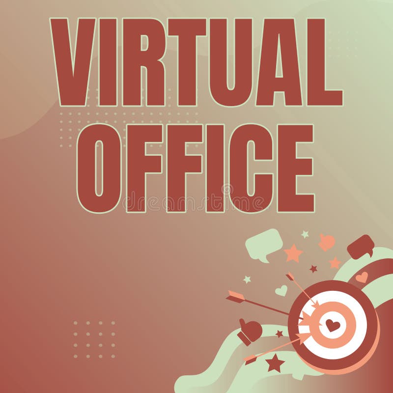 Writing Displaying Text Virtual Office. Conceptual Photo Virtual Office ...