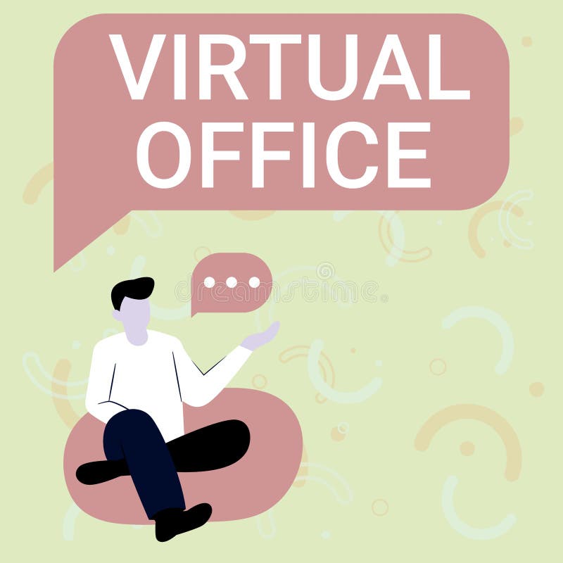Writing Displaying Text Virtual Office. Word Written on Operational ...