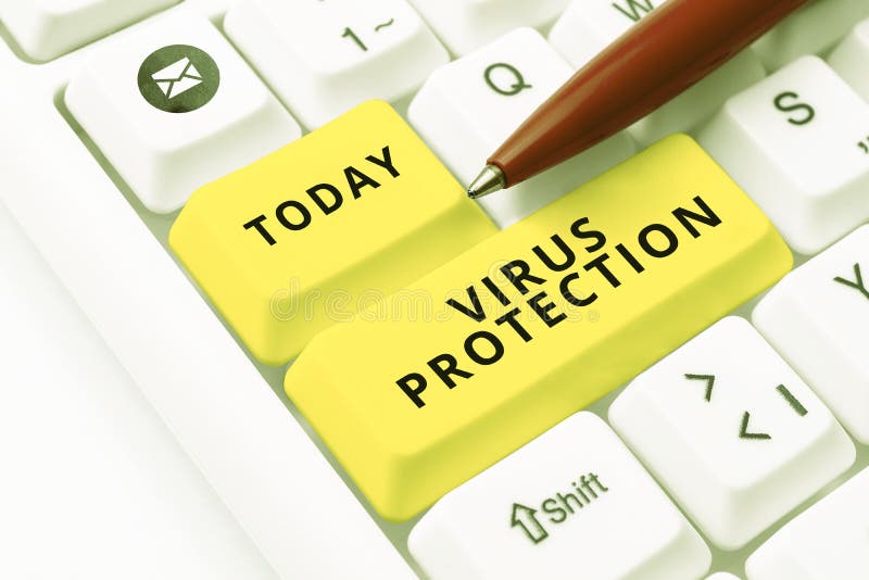 Writing Displaying Text Virus Protection. Business Idea Outlining How ...