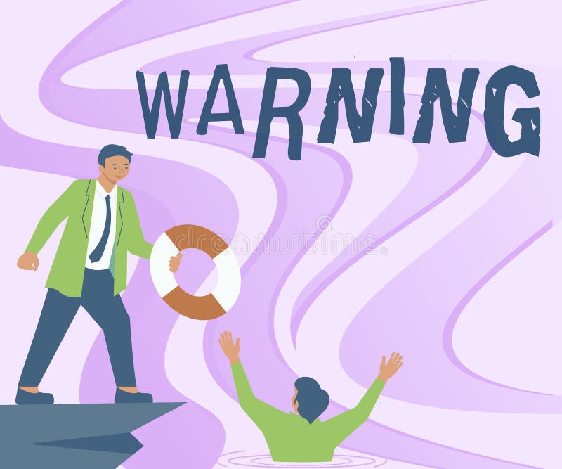 Writing Displaying Text Warning. Word Written on Statement or Event ...