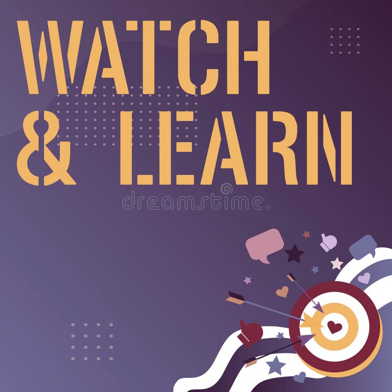 Writing Displaying Text Watch and Learn. Business Idea Watch and Learn ...