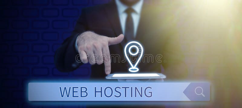 Conceptual Caption Web Hosting Business Approach Business Allowing Access To A Server To Store