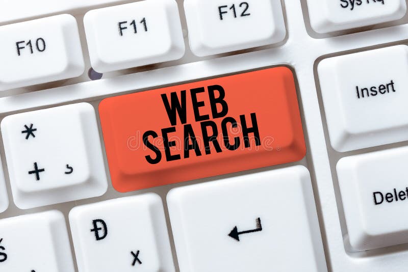 Writing Displaying Text Web Search. Internet Concept Software System ...