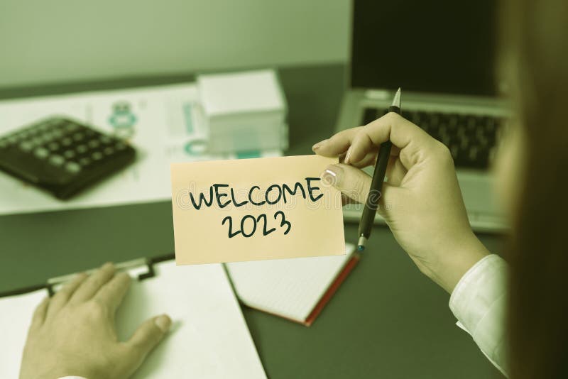 Writing Displaying Text Welcome 2023. Internet Concept New Year ... Writing Displaying Text Welcome 2023. Internet Concept New Year ...