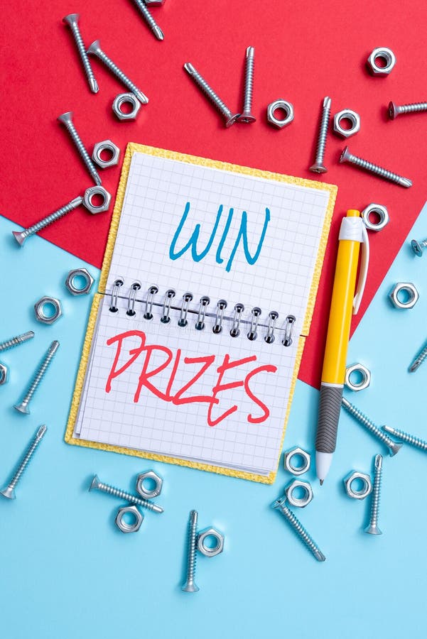 Writing Displaying Text Win Prizes. Business Concept Something Given ...