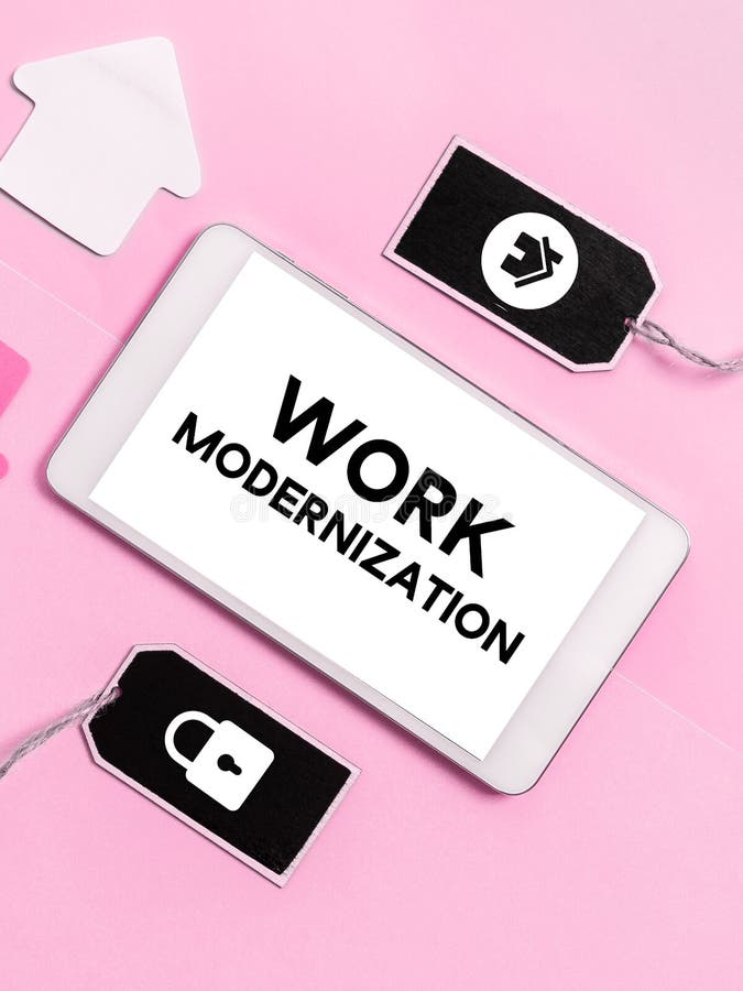 Writing Displaying Text Work Modernization. Word Written on Changing ... Writing Displaying Text Work Modernization. Word Written on Changing ...