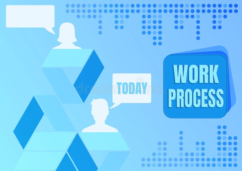 Writing Displaying Text Work Process. Business Approach Standard ...