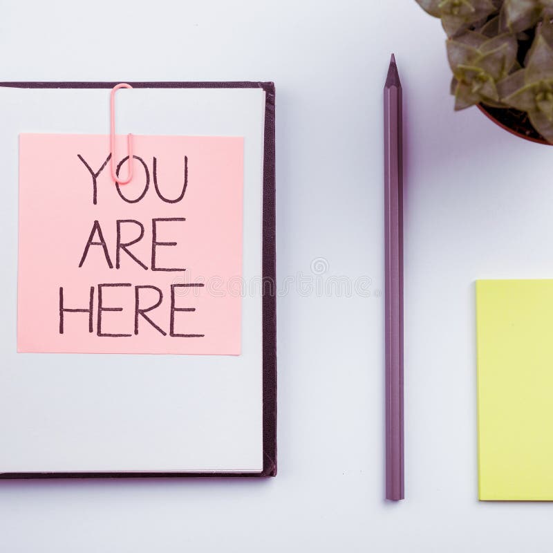 Writing Displaying Text You are Here. Word for this is Your Location ...