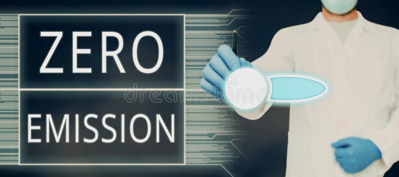 Hand Writing Sign Zero Emission. Conceptual Photo Refers To an Engine ... Hand Writing Sign Zero Emission. Conceptual Photo Refers To an Engine ...