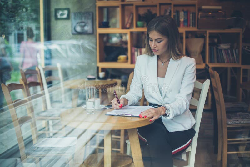 Writing on document. stock image. Image of girl, document - 122684671