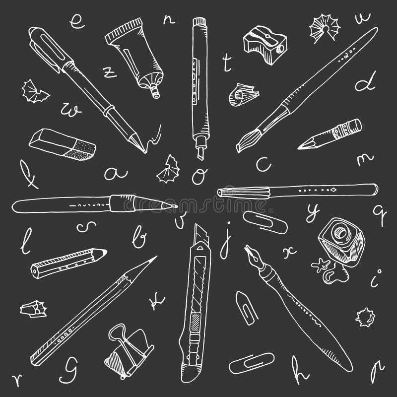 Writing doodles stock illustration. Illustration of paper - 49647145