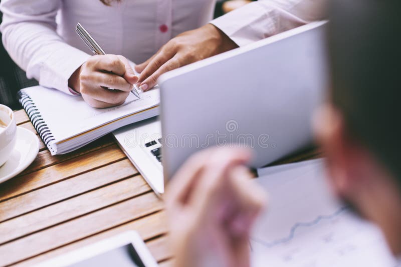 Writing down ideas stock image. Image of business, working - 70591481