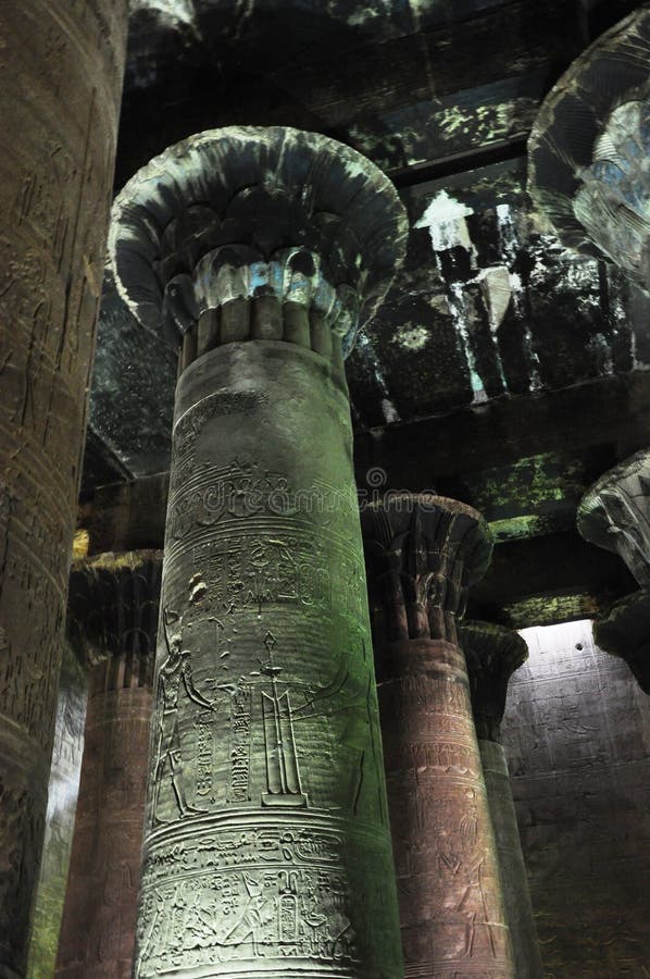 The Writing and Drawings in the Columns are All a Separate Art. Stock ...