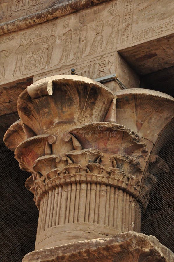 The Writing and Drawings in the Columns are All a Separate Art. Stock ...