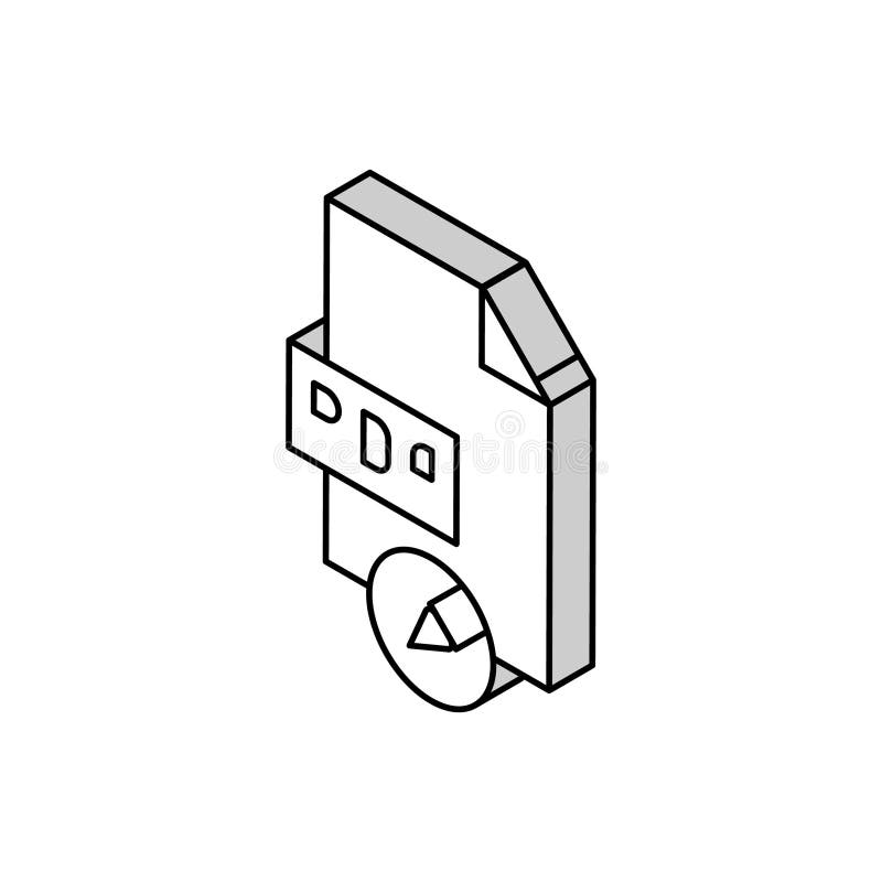 Writing and Editing Pdf File Isometric Icon Vector Illustration Stock ...