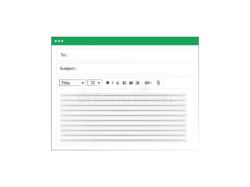 Writing Email Flat Style UI Concept Vector Stock Vector - Illustration ...