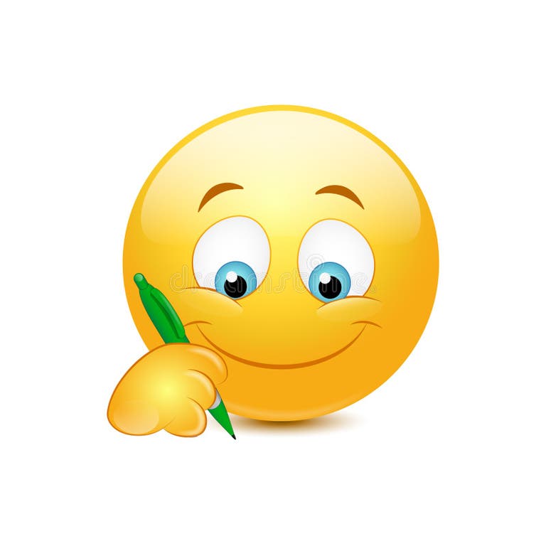 Emoticon Writing Stock Illustrations – 2,222 Emoticon Writing Stock ...