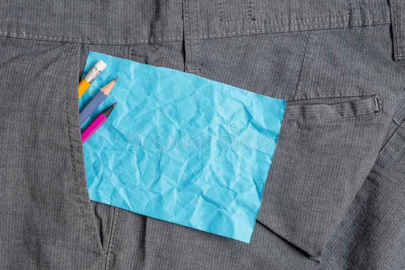 Writing Equipment and a Blue Note Paper Inside the Formal Working ...