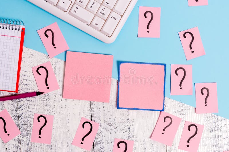 Writing Equipment and Computer Stuff Plus Scribbled Paper Placed on a ...