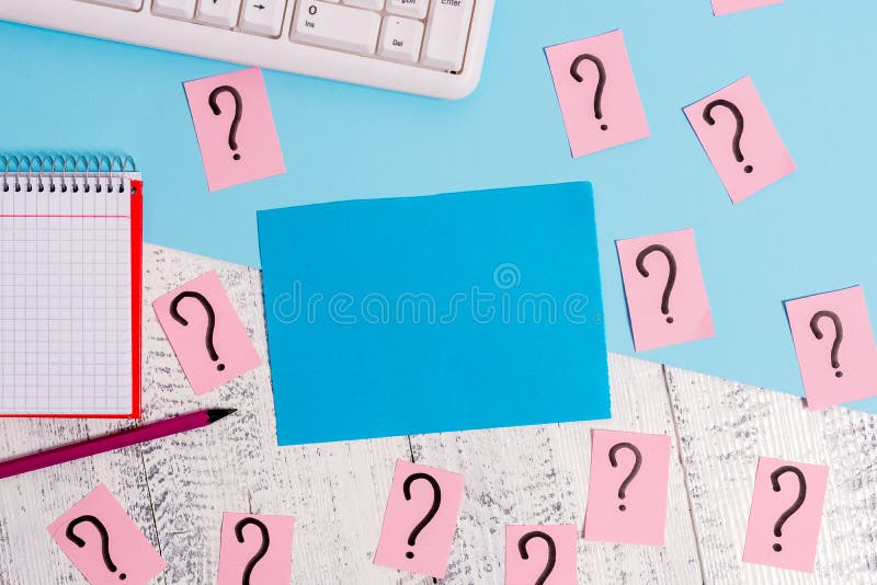 Writing Equipment and Computer Stuff Plus Scribbled Paper Placed on a ...