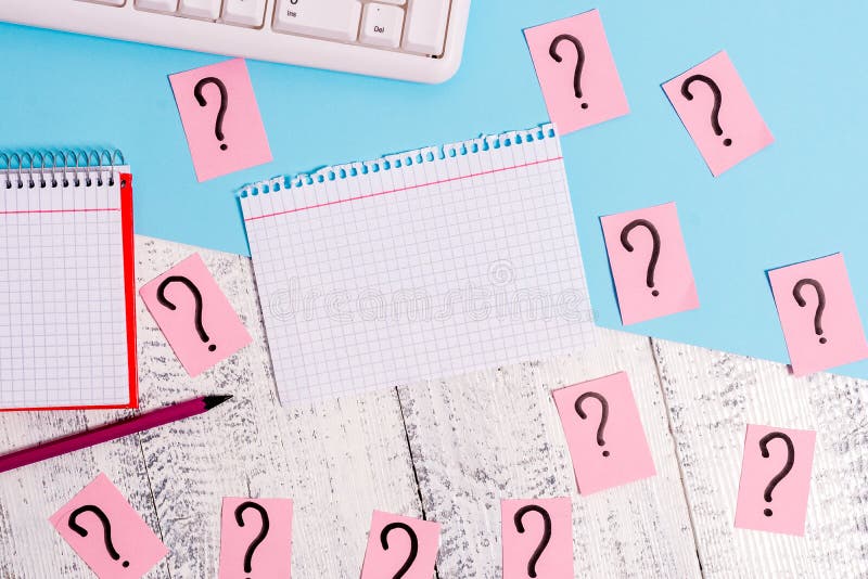 Writing Equipment and Computer Stuff Plus Scribbled Paper Placed on a ...