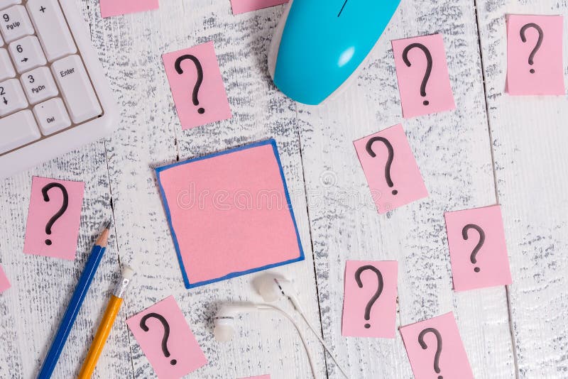 Writing Equipment and Computer Stuff Plus Scribbled Paper Placed on a ...