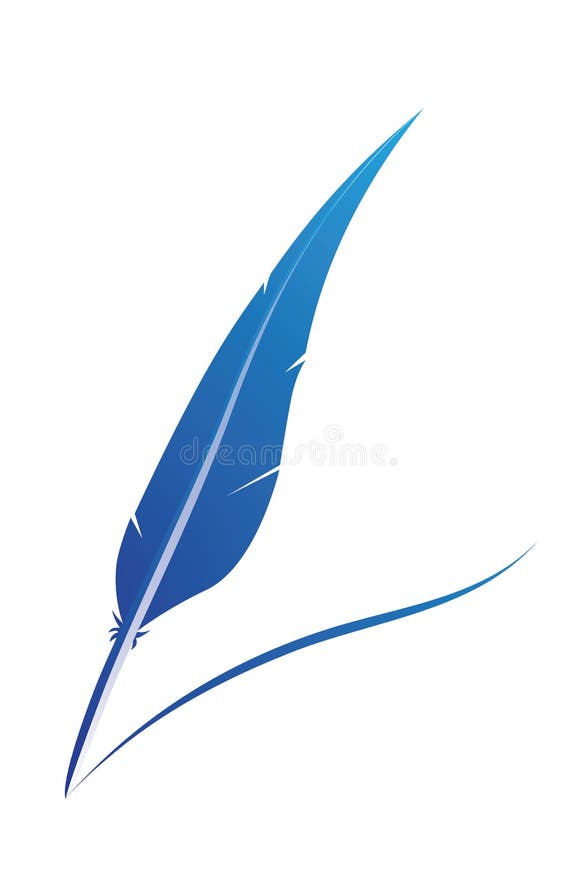 Writing feather stock vector. Illustration of writer - 12672102