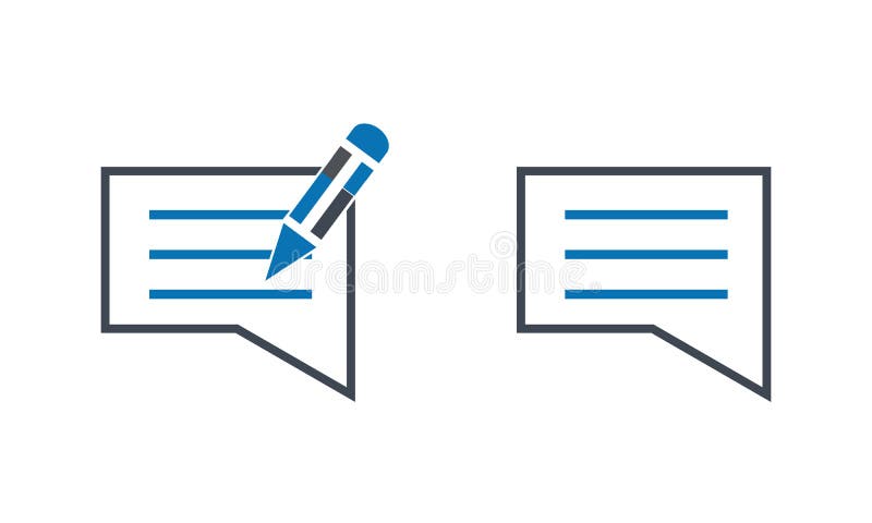Writing Feedback Icon Vector for Your Web Site Design, Logo, App, UI ...
