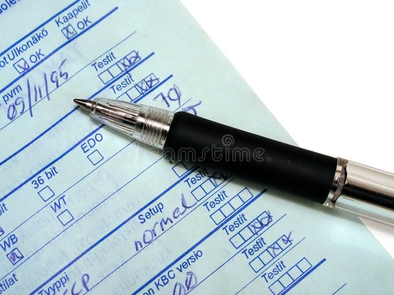 Writing: filling a form stock image. Image of test, bureaucracy - 414173