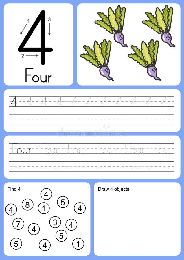 Count and Sum Vegetable Then Write the Correct Answer Stock Vector ... Count and Sum Vegetable Then Write the Correct Answer Stock Vector ...