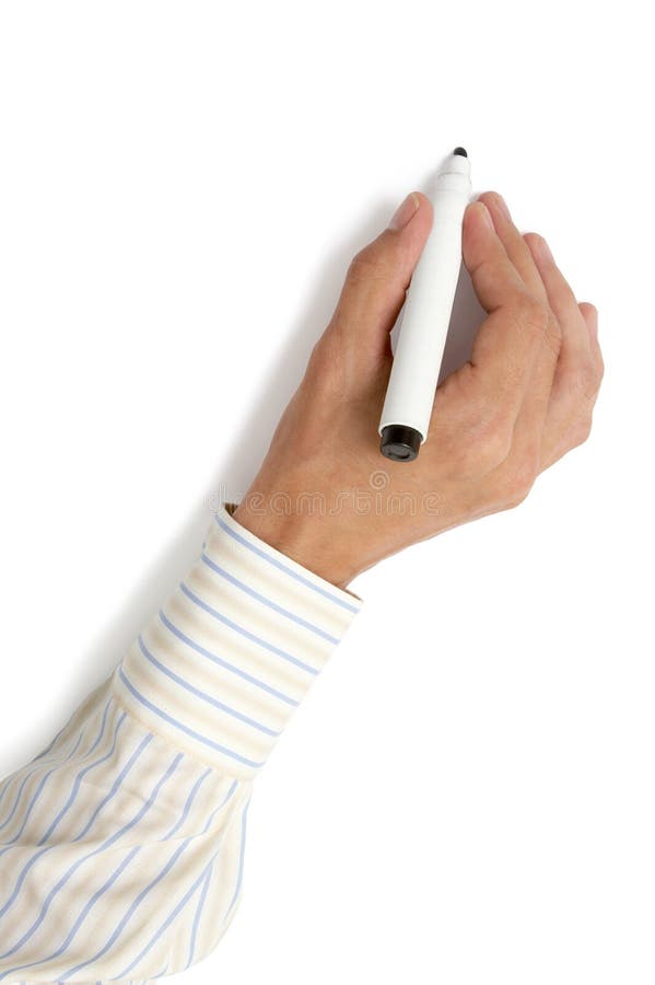 Writing hand 1 stock photo. Image of right, marker, skin - 1481602