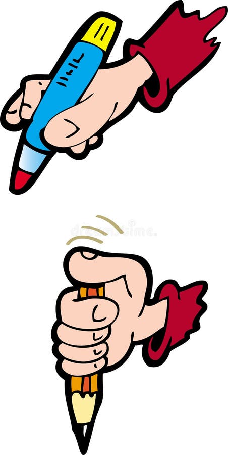 Writing hand stock illustration. Illustration of desk - 28382903