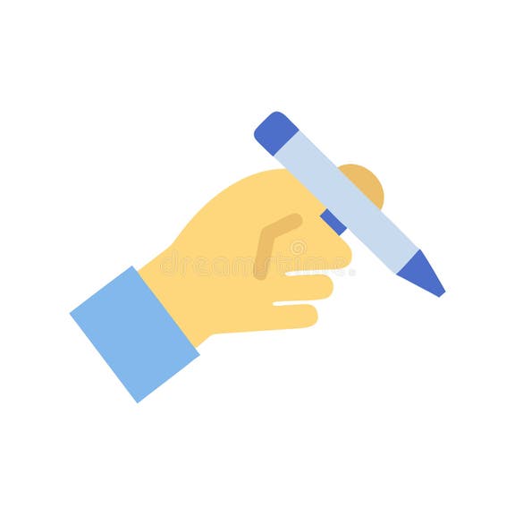 Writing Hand Icon for Education Stock Vector - Illustration of academic ...