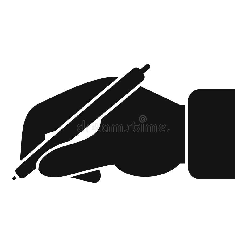 Writing Hand Icon Simple Vector. Write Paper Stock Vector ... Writing Hand Icon Simple Vector. Write Paper Stock Vector ...