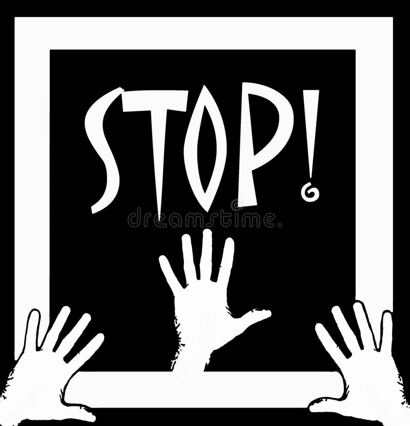 Stop! stock illustration. Illustration of arrested, danger - 29734678