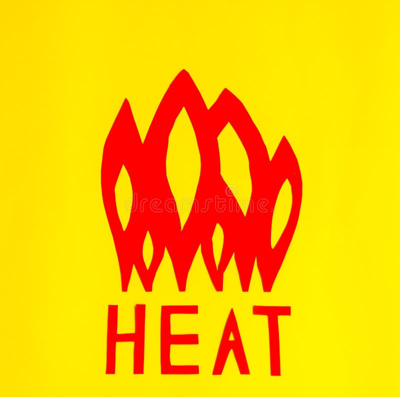 The Writing Heat with Flames Stock Illustration - Illustration of glow ...