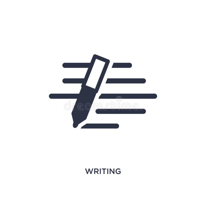 Writing Message Isolated Icon. Simple Element Illustration from ...