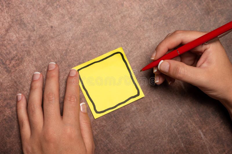 Writing Important Notes Drawing New Design Composing Letter Ideas ...