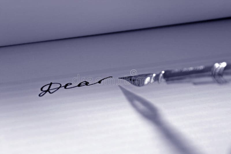 Writing with ink pen stock image. Image of sharp, calligraphy - 43782633