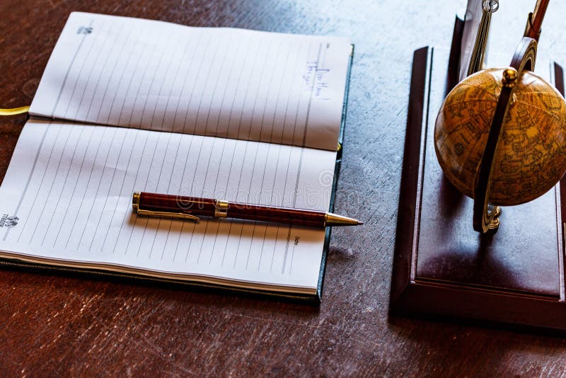 Writing Instruments. Desktop. Pen, Diary, Stand, Organizer, Globe ...